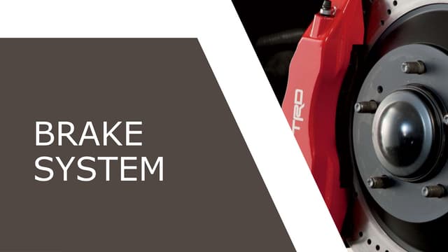 Pneumatic braking system | PPTX