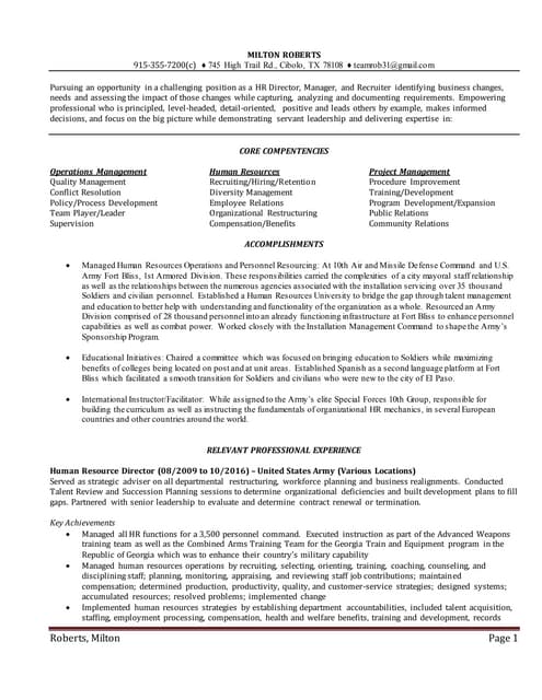 Milton Roberts presentations