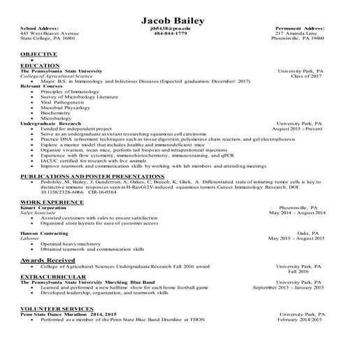 Jacob B. Hicks Resume | DOCX
