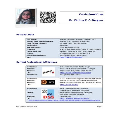 CV - Fatima Dargam - 18.04.2016