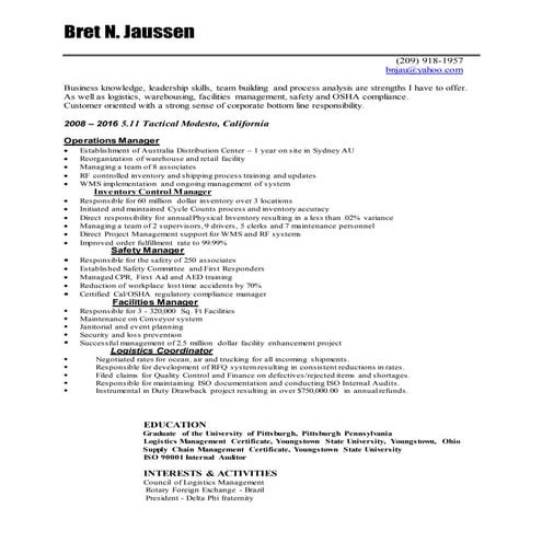 2016 resume | PDF