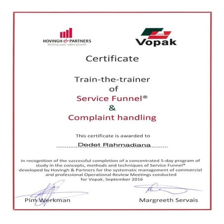 Train the Trainer Service Funnel Training | PDF