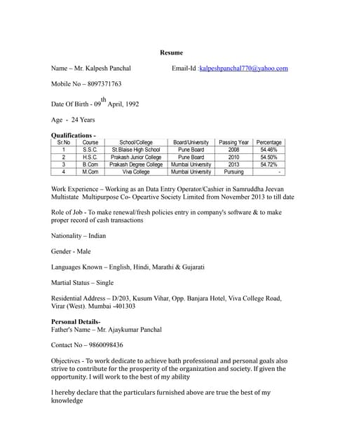 SOURABH SINGH RESUME WORD | PDF