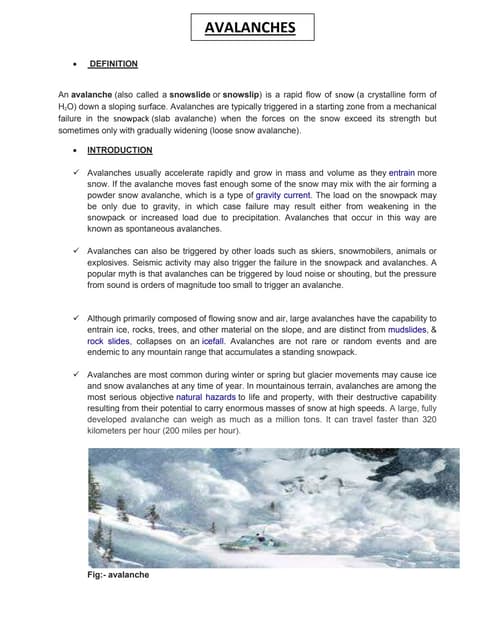 Avalanche | PPTX