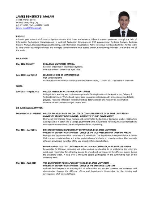 resume | DOCX | College Education | Education