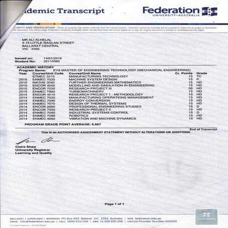 official transcript | PDF