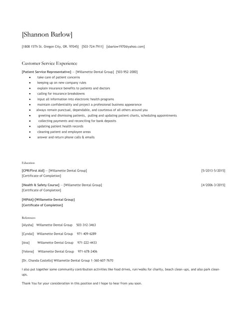 Customer Experience Roles and Responsibilities | DOCX