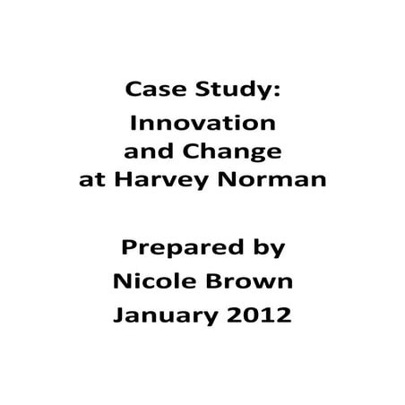 innovation and change case study | PDF