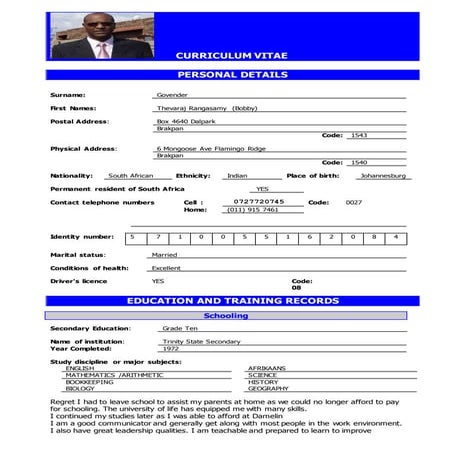 CV - Peter Odedo (PDF) | PDF