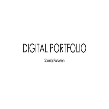 DIGITAL PORTFOLIO | PPT