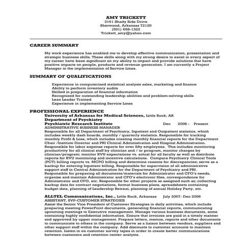 A Trickett Resume 10-2014 | DOC | Sales | Business