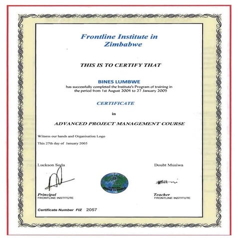 Advanced Project Management Front | PDF