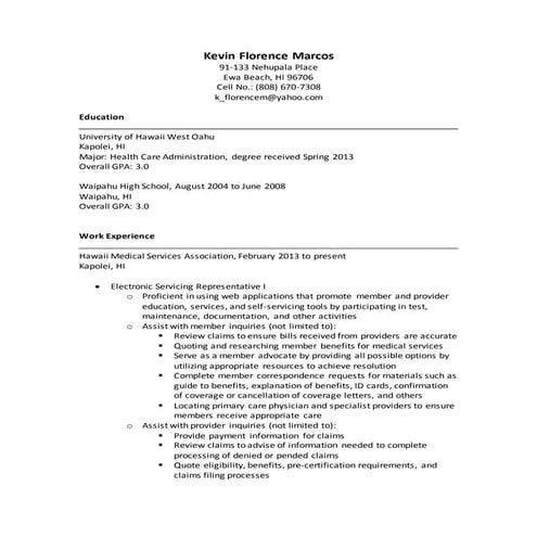 Ryan Horn Resume | PDF