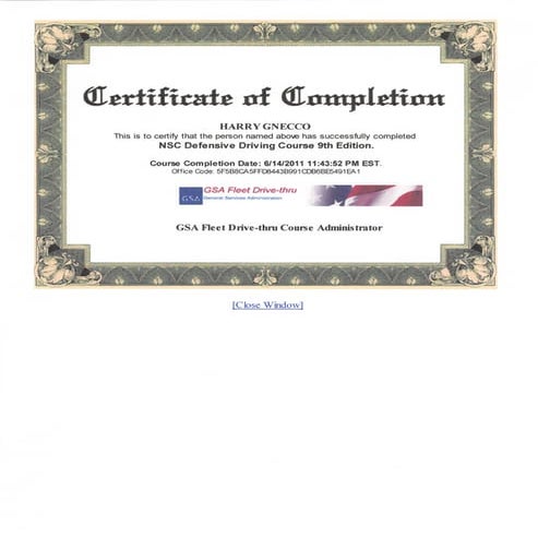 NSC Defensive Driving | PDF