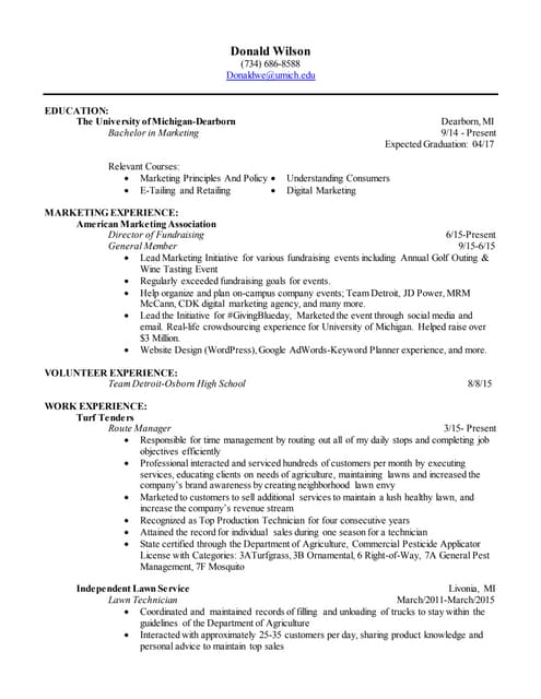 Brandon Hilt's Resume | PDF