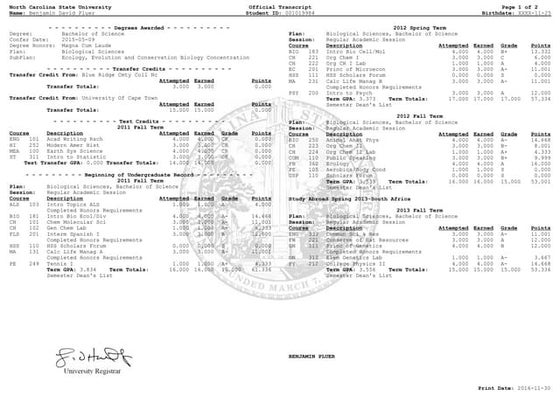 UCT Certificate BSc | PDF