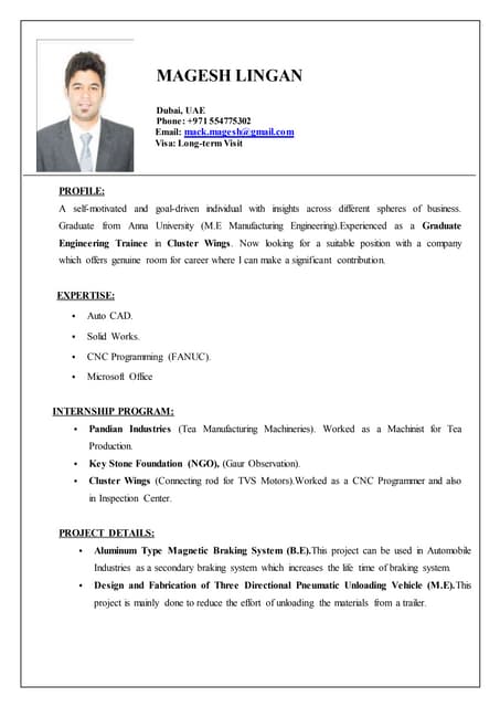 Joel resume | DOC