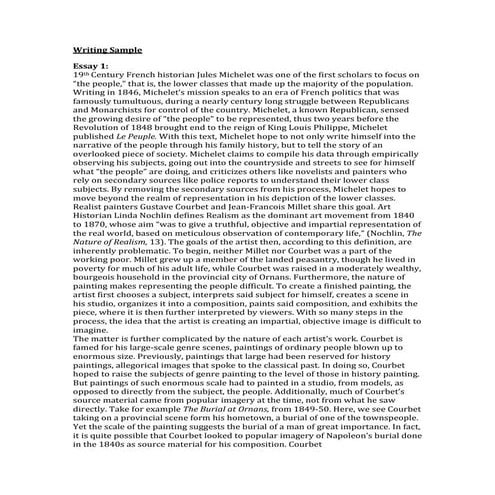 Writing Sample | PDF