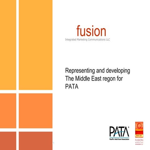 PATA - Developing the Middle East Chapter | PPT | Free Download