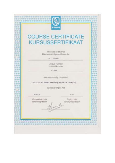 Off road certificate | PDF