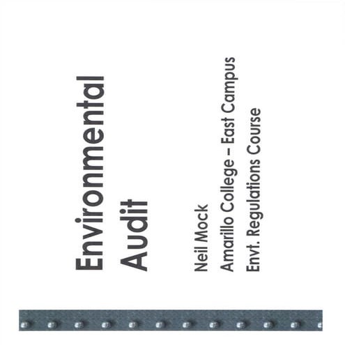 Environmental Auditing | PDF