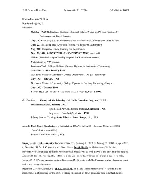 toms resume 2016 | PDF | Technology & Computing