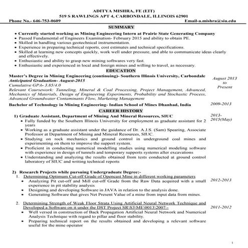 ADITYA MISHRA_RESUME | PDF | Computer Software and Applications | Computing