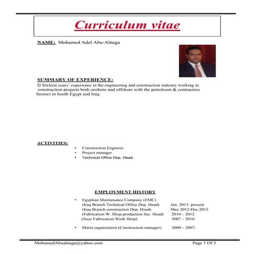 M.adel_CV | PDF | Professional School | Postgraduate Education