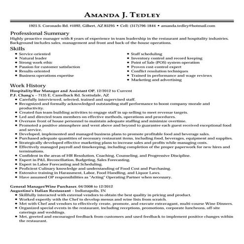 Amanda's Resume | PDF