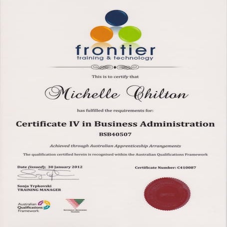 Certificate IV in Business Administration | PDF