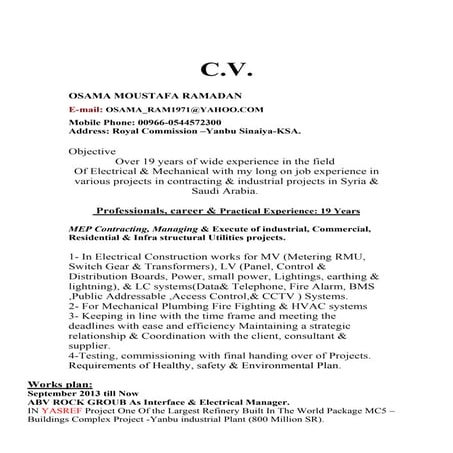 Osama CV | PDF