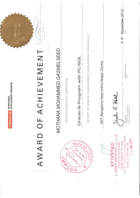 proff certificate 001 | PDF