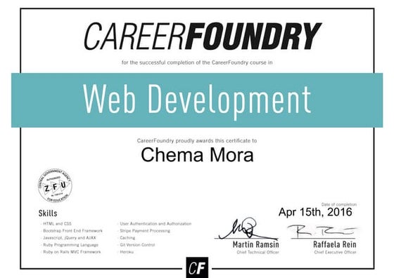 CareerFoundry_Certificate_Améline Cunin | PDF