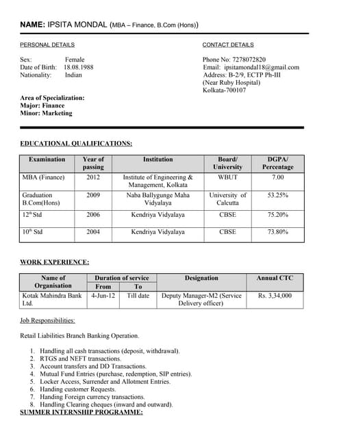 Rima Amitbhai Dalal Resume | DOCX