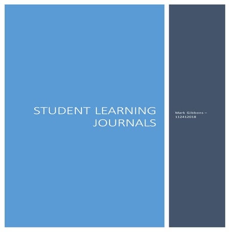 Learning Journals | DOCX