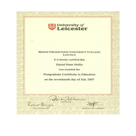 PGCE Certificate (1) (1) | PDF