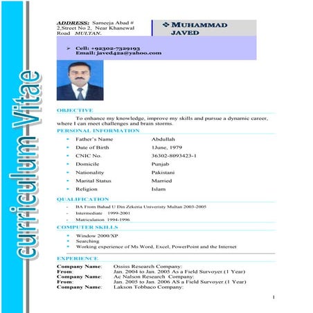 javed CV | PDF