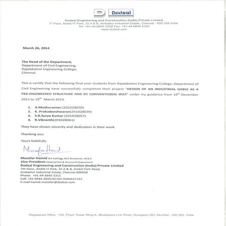 project completion certificate | PDF