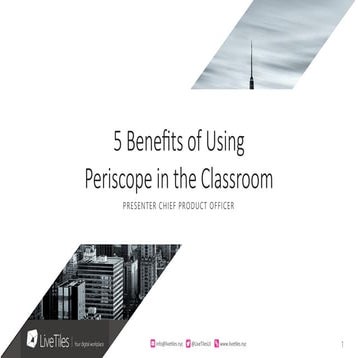 5 benefits of using periscope in the classroom | PPT