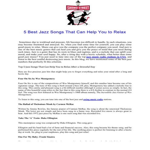 5 Best Jazz Songs That Can Help You to Relax.pdf