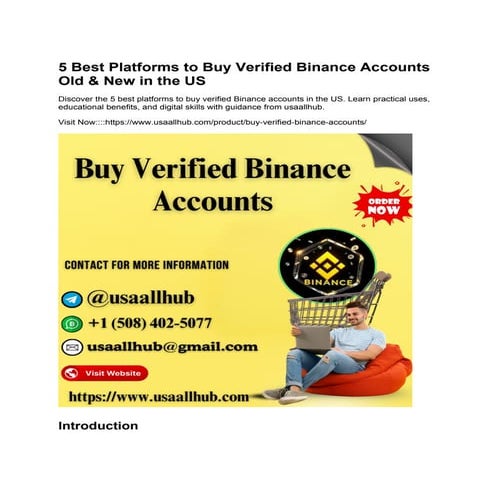 The Most Trusted Platforms for Verified Binance Accounts ....docx