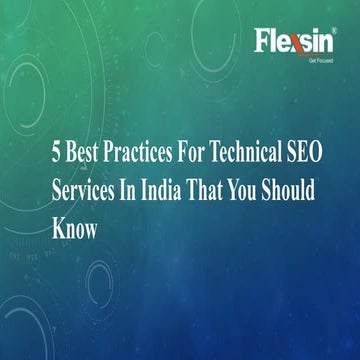 Best Technical Search Engine Optimization Services | PPTX
