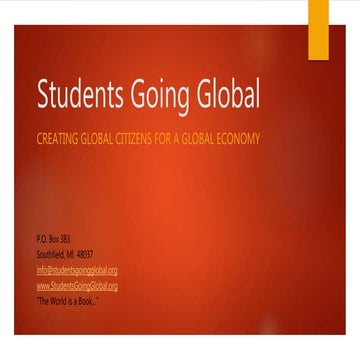 Students-Going-Global-PowerPoint Presentation | PPTX