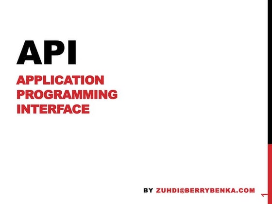 Introduction To Apis Application Programming Interface Ppt