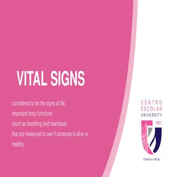 Vital signs taking and. temperature | PPTX