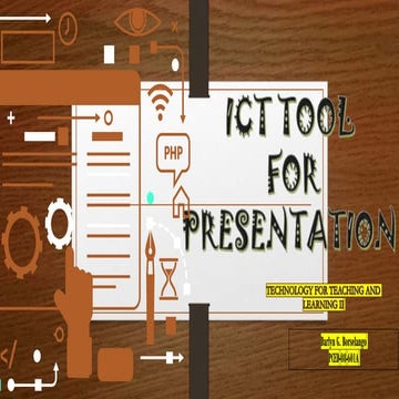 ICT TOOLS | PPTX | Desktop Publishing | Computer Software and Applications