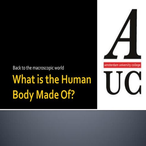 8 What Is the Human Body Made Of? | PDF