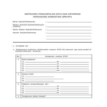 Instrumen supervisi guru | DOCX