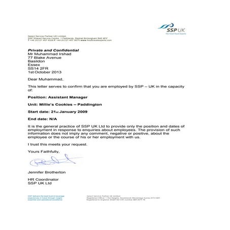 Select Service Partner UK Limited | PDF