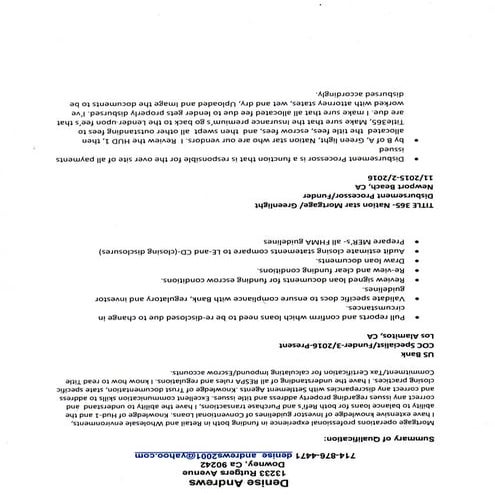 DENISE RESUME 1 WORD | PDF